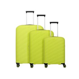 Travelite Burano 4 Rollen Kofferset 3-teilig mit Dehnfalte in apple green | Gr.: onesize