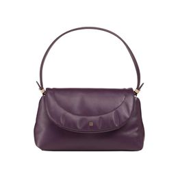 DuDu Melville Schultertasche Leder 31 cm in deep purple | Gr.: onesize