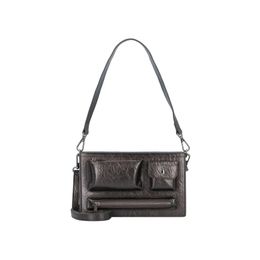 Seidenfelt Liinaja Schultertasche 23 cm in blackish metallic | Gr.: onesize