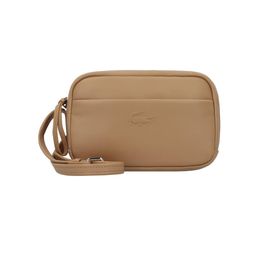Lacoste City Court Umh&auml;ngetasche Leder 21.5 cm in warm beige | Gr.: onesize