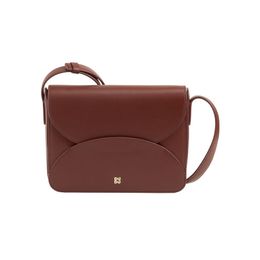 DuDu Cefalonia Umh&auml;ngetasche Leder 21 cm in chocolate | Gr.: onesize