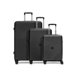 Redolz Essentials 05 3-SET 4 Rollen Kofferset 3-teilig in black 2 | Gr.: onesize