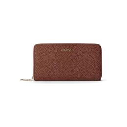 Lazarotti Bologna Leather XL Zip-Around Geldb&ouml;rse Leder 19 cm in brown | Gr.: onesize