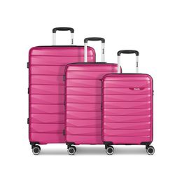 Bench Paris 4 Rollen Kofferset 3-teilig mit Dehnfalte in arctic-pink | Gr.: onesize