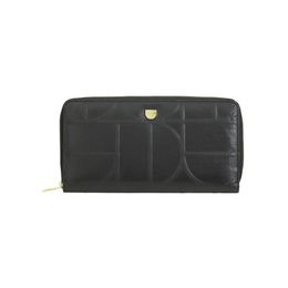 DuDu Up Geldb&ouml;rse RFID Schutz Leder 20 cm in black-nude | Gr.: onesize