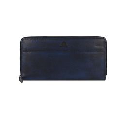 Green Burry Greenburry Destressed Geldb&ouml;rse RFID Schutz Leder 19 cm in navy blue | Gr.: onesize