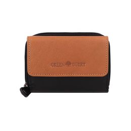 Green Burry Greenburry Nappa Geldb&ouml;rse RFID Schutz Leder 11 cm in black-tan | Gr.: onesize