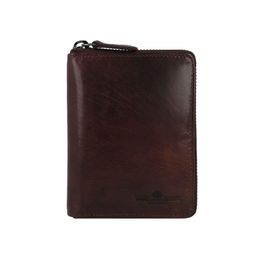 Green Burry Greenburry Newport Geldb&ouml;rse RFID Schutz Leder 10 cm in coffee | Gr.: onesize