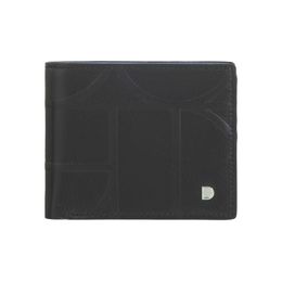 DuDu Up! Geldb&ouml;rse RFID Schutz Leder 10.5 cm in black-pastel blue | Gr.: onesize