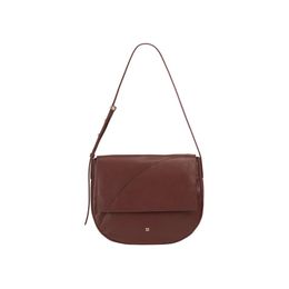 DuDu Formentera Schultertasche Leder 34 cm in chocolate brown | Gr.: onesize
