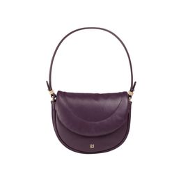DuDu Schultertasche Leder 22 cm in deep purple | Gr.: onesize