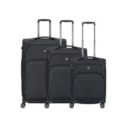 Roncato Gateway 4 Rollen Kofferset 3-teilig mit Dehnfalte in black | Gr.: onesize