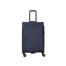 d&n D&N Travel Line 9704 4 Rollen Trolley M 68 cm mit Dehnfalte in dark blue | Gr.: onesize