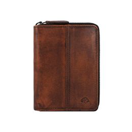 Green Burry Greenburry Destressed Geldb&ouml;rse RFID Schutz Leder 13 cm in rusty orange | Gr.: onesize