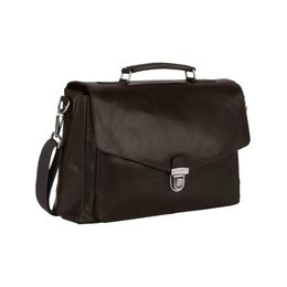 Leonhard Heyden Roma Aktentasche Leder 40 cm Laptopfach in schwarz | Gr.: onesize