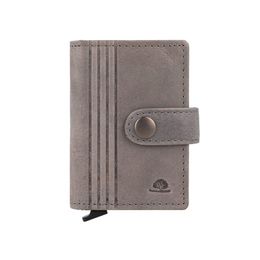Green Burry Greenburry Vintage Geldb&ouml;rse RFID Schutz Leder 7.5 cm in grey | Gr.: onesize