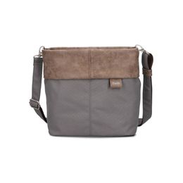 Zwei Umh&auml;ngetasche in Grau/ Hellbraun - (B)25 x (H)23 x (T)10 cm | Gr.: onesize