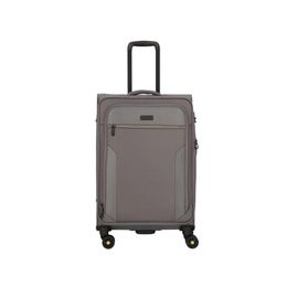 d&n D&N Travel Line 9704 4 Rollen Trolley M 68 cm mit Dehnfalte in grey | Gr.: onesize