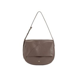 DuDu Formentera Schultertasche Leder 34 cm in taupe | Gr.: onesize