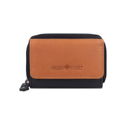 Green Burry Greenburry Nappa Geldb&ouml;rse RFID Schutz Leder 11 cm in nacy-tan | Gr.: onesize