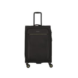 d&n D&N Travel Line 9704 4 Rollen Trolley M 68 cm mit Dehnfalte in black | Gr.: onesize
