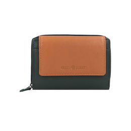 Green Burry Greenburry Nappa Geldb&ouml;rse RFID Schutz Leder 14 cm in green-tan | Gr.: onesize