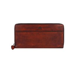 Green Burry Greenburry Destressed Geldb&ouml;rse RFID Schutz Leder 19 cm in rusty orange | Gr.: onesize