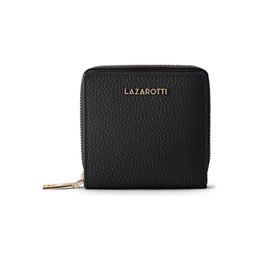 Lazarotti Bologna Leather Medium Zip-Around Geldb&ouml;rse Leder 10 cm in black | Gr.: onesize