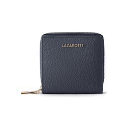 Lazarotti Bologna Leather Medium Zip-Around Geldb&ouml;rse Leder 10 cm in navy | Gr.: onesize