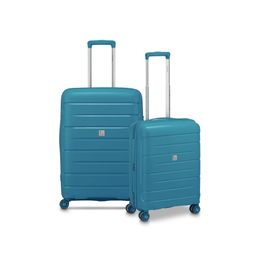 MODO by roncato Starlight 3.0 4 Rollen Kofferset 2-teilig mit Dehnfalte in turquoise | Gr.: onesize