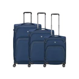 Roncato Gateway 4 Rollen Kofferset 3-teilig mit Dehnfalte in blue | Gr.: onesize