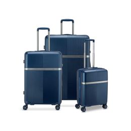 Roncato Airglam 4 Rollen Kofferset 3-teilig mit Dehnfalte in blu notte | Gr.: onesize