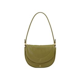 DuDu Schultertasche Leder 22 cm in olive | Gr.: onesize