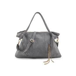 FREDsBRUDER FREDs BRUDER Velvet Wild Schultertasche Leder 59 cm in dark grey | Gr.: onesize