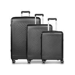 Picard Vienna 4 Rollen Kofferset 3-teilig mit Dehnfalte in black | Gr.: onesize