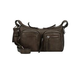 TASCHENDIEB Salvatorianerplatz Umh&auml;ngetasche Leder 24 cm in green moos | Gr.: onesize