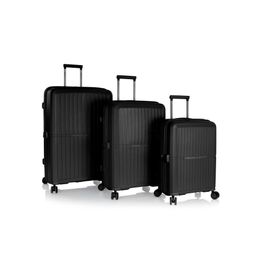 Heys AirLite 4 Rollen Kofferset 3-teilig mit Dehnfalte in black | Gr.: onesize