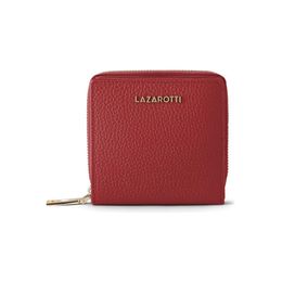 Lazarotti Bologna Leather Medium Zip-Around Geldb&ouml;rse Leder 10 cm in red | Gr.: onesize
