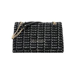 Valentino Tweed Schultertasche 26 cm in nero-multicolor | Gr.: onesize
