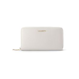 Lazarotti Bologna Leather XL Zip-Around Geldb&ouml;rse Leder 19 cm in cream | Gr.: onesize
