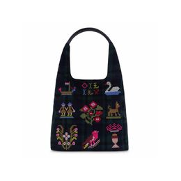 Oilily Marken Cross Stitch Hendrikje Schultertasche 30 cm in night sky | Gr.: onesize
