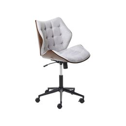 Beliani B&uuml;rostuhl LOMPOC in Braun/Grau - (W) 54 x (H) 88 x (L) 56 cm | Gr.: onesize
