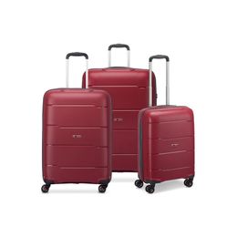 MODO by roncato Galaxy 4 Rollen Kofferset 3-teilig in dark red | Gr.: onesize