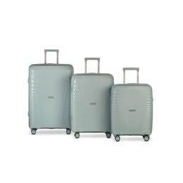 WORLDPACK Havanna 4 Rollen Kofferset 3-teilig in taubenblau | Gr.: onesize