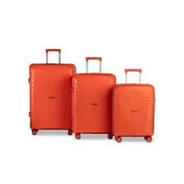 WORLDPACK Havanna 4 Rollen Kofferset 3-teilig in koralle | Gr.: onesize