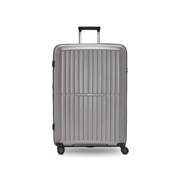 Pactastic Collection 01 4 Rollen Trolley L 76 cm mit Dehnfalte in grey-coffee metallic | Gr.: onesize