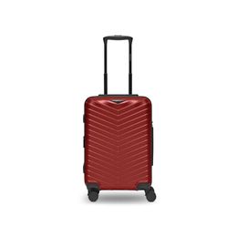 Redolz Essentials 18 4 Rollen Kabinentrolley 55 cm mit Dehnfalte in metallic-red shiny | Gr.: onesize