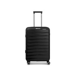 Franky London 4 Rollen Trolley M 65 cm mit Dehnfalte in black | Gr.: onesize