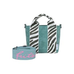 Fritzi aus Preussen Fritzi aus Preu&szlig;en Bini Schultertasche 20 cm in petrol zebralini | Gr.: onesize