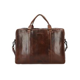 Green Burry Greenburry Newport Aktentasche Leder 43 cm Laptopfach in coffee | Gr.: onesize